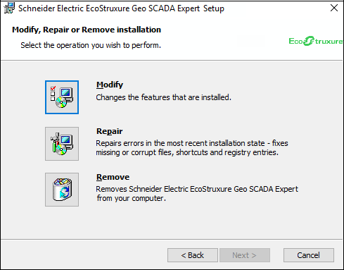 Geo SCADA Expert Installation Guide - Making Changes to your Geo SCADA Expert Installation